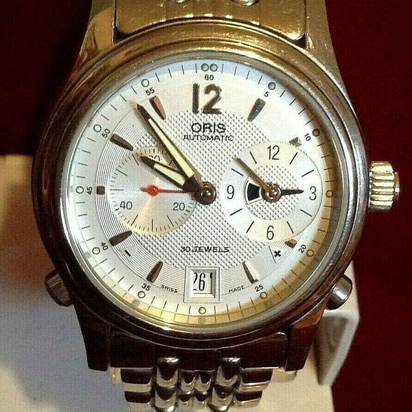 Men's Outstanding Genuine "ORIS" Automatic 30 Jewel Chronograph Wrist ...
