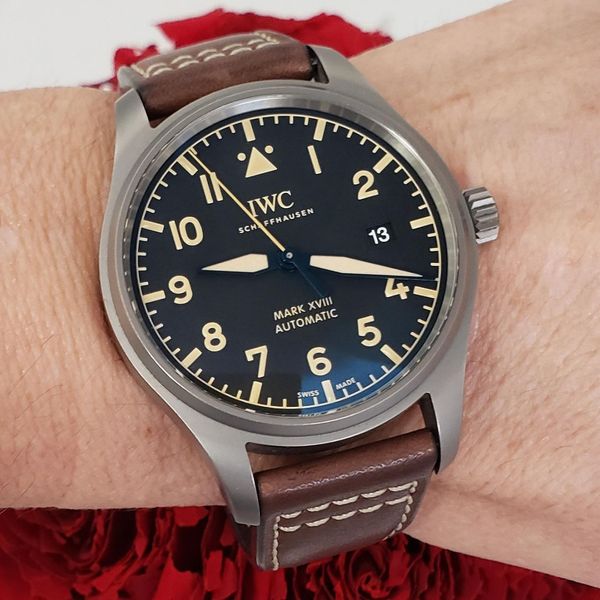 Complete Set- 40mm IWC Mark XVIII 2021 Automatic Titanium Pilots Watch ...