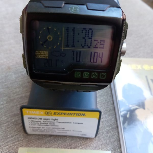 Timex WS4 Expedition Watch with Altimeter, Compass, and Barometer Full ...