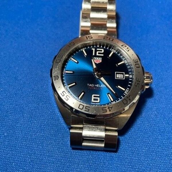 TAG Heuer Men's Watch Quartz NWF14/RTZ Blue Dial 43mm, Date, Color Logo ...