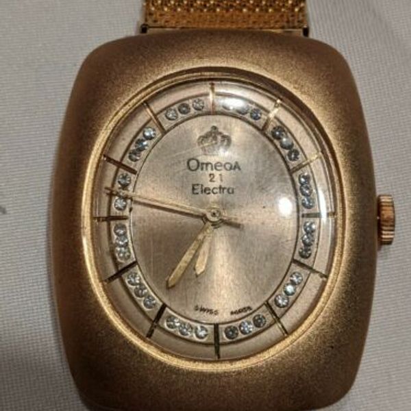 Vintage Omega Swiss Mens Electra, 21 Jewel Watch. Works needs new ...