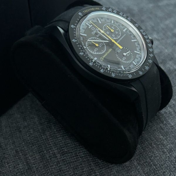 Omega x Swatch Custom Made Watch Based On Omega Dark Side Of The Moon ...