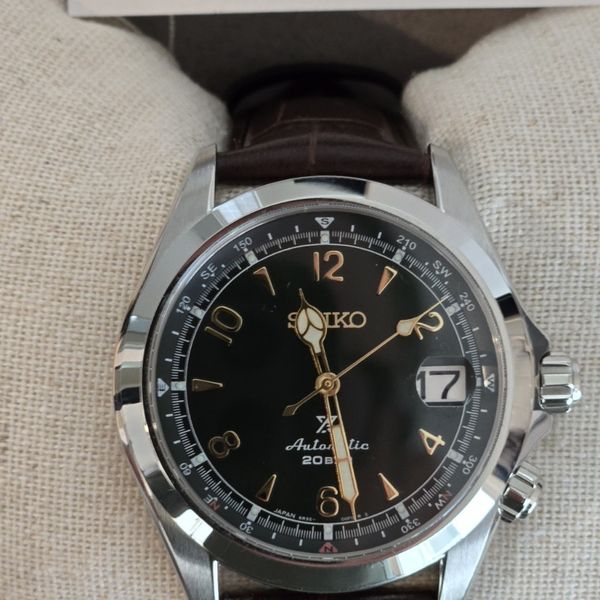 Seiko Prospex Alpinist Green Dial Brown Leather Strap Watch SPB121 New ...