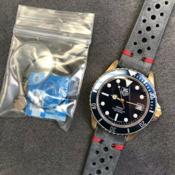 ? TAG HEUER 1000 980.033 Blue Wolf Of Wall Street Submariner Bronze ...