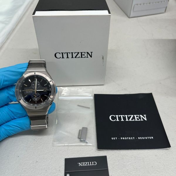 Citizen Eco-Drive Super Titanium Armor Men's Chronograph Watch 44mm ...