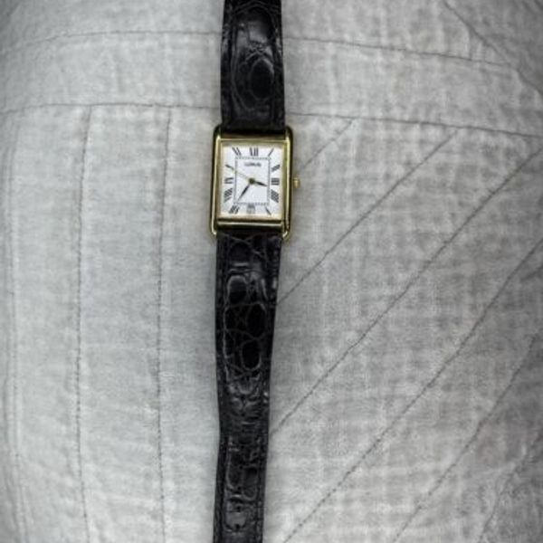Vintage Lorus By Seiko Gold-Tone Leather Strap Dress Watch - Model VX32 ...