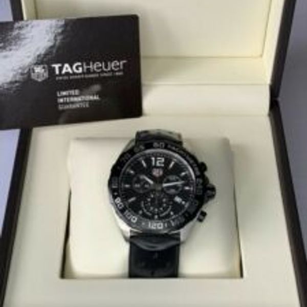 Tag Heuer Formula 1 One Chronograph Gents Watch Black CAZ1010 43mm Box ...