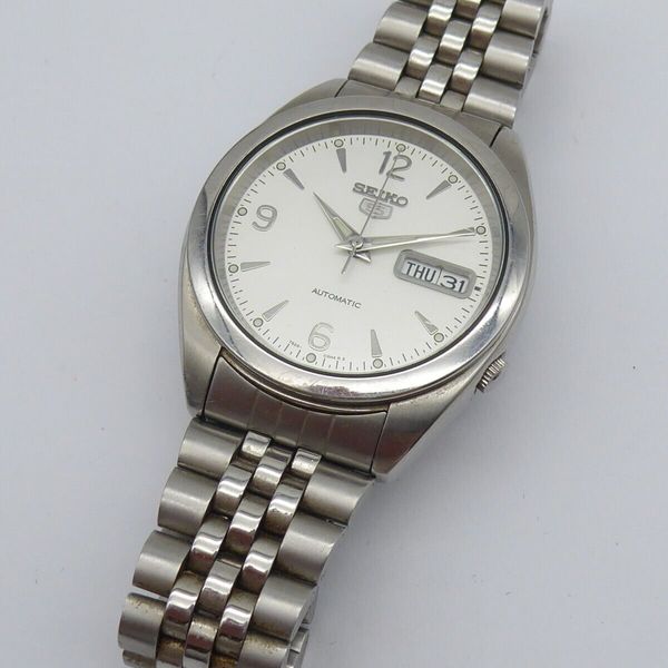 SMART SEIKO 5 AUTOMATIC DAY DATE MENS WRISTWATCH 7S26-00X0 IN BOX ...