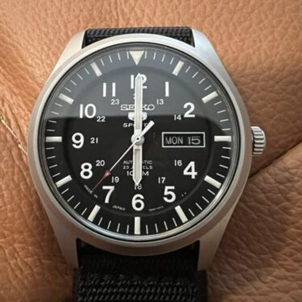 Seiko 5 Sports Men's Black Watch - SNZG15 | WatchCharts Marketplace