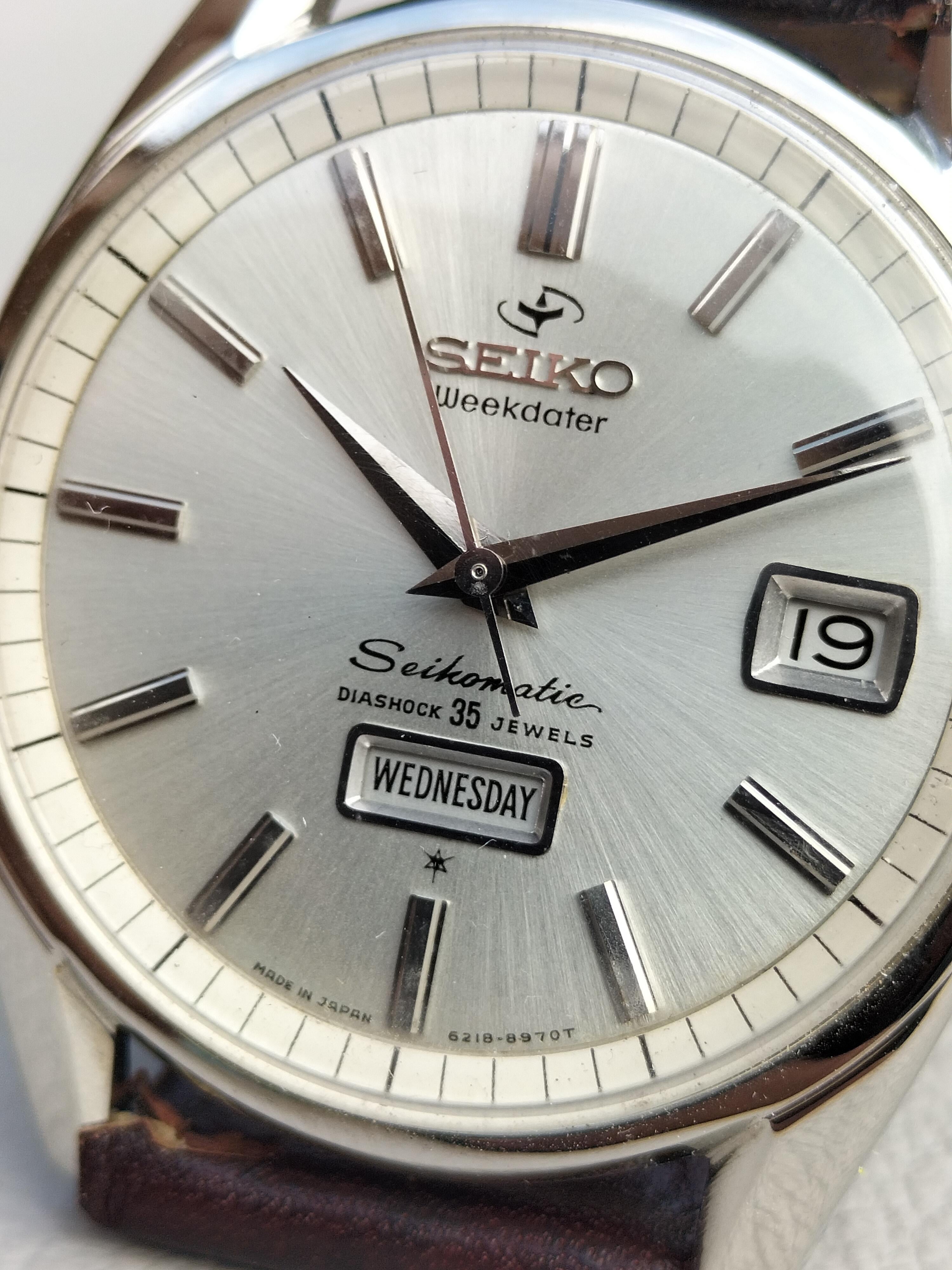 [WTS] 1965 Seiko 6218-8970 “Weekdater Seikomatic 35 Jewels Automatic ...