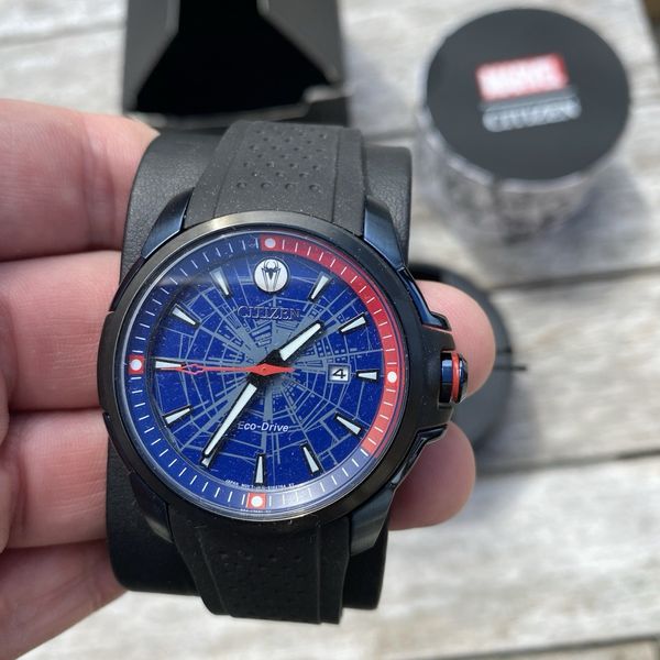 Citizen Marvel Spider-Man Eco Drive Watch | WatchCharts Marketplace