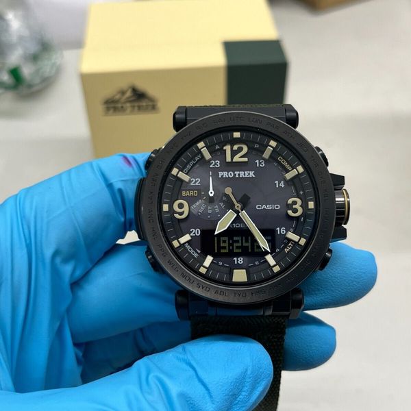 Casio Pro Trek Men's Tough Solar Triple Sensor 52mm Watch PRG-600YB-3 - NEW | WatchCharts ...