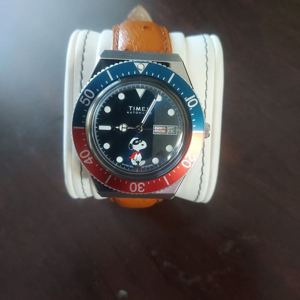 NEW Timex M79 Auto Peanuts Snoopy Masked Marvel Limited Edition Watch ...