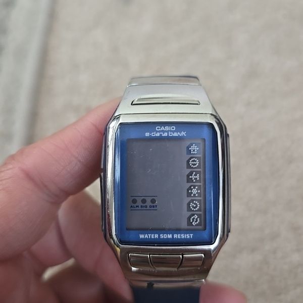 Vintage Casio Data Bank Touch Screen Digital Men's Wristwatch Rubber ...