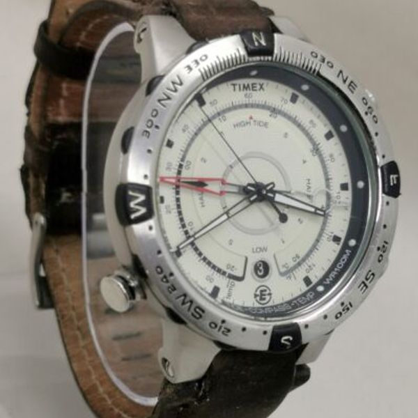 Timex Expedition Indiglo Intelligent Compass Tide-Temp 45mm Gents Field ...