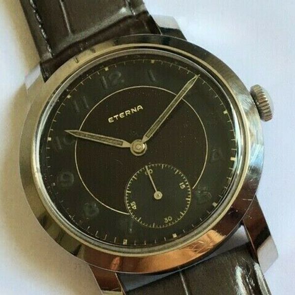Eterna Steel Oversize (38 mm) military cal. 852 | WatchCharts Marketplace
