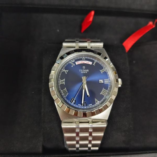 Tudor Royal automatic mechanical movement 41mm blue dial men's watch ...