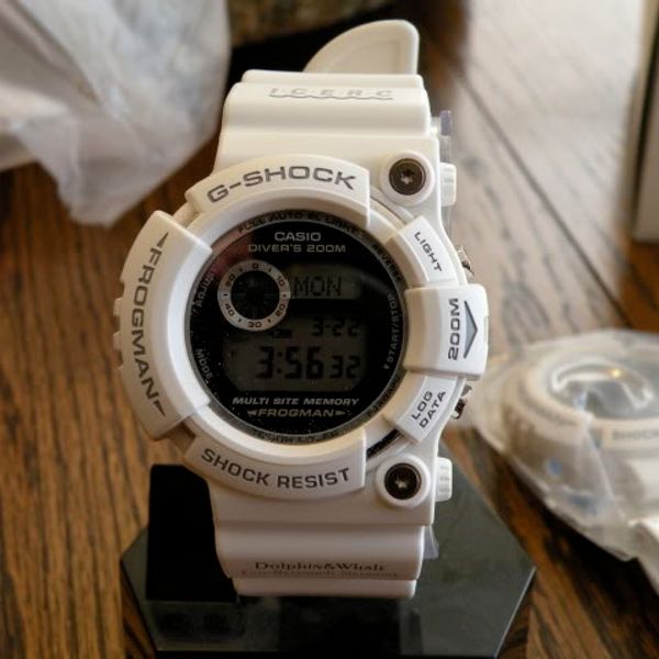 Casio G-Shock frogman white ICERC GW-206 K + extras | WatchCharts ...