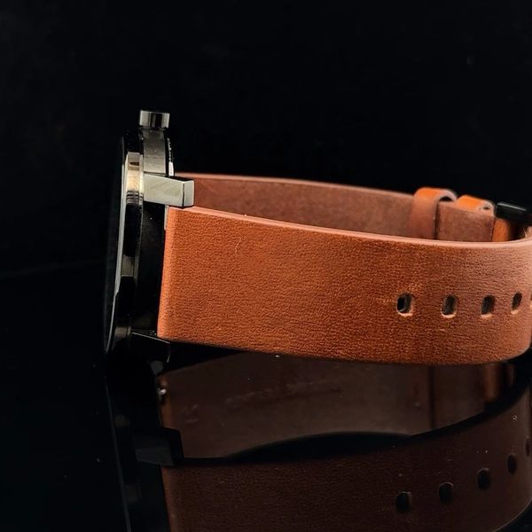 Movado Men's Bold Mid-Sized Analog Leather 41mm Watch 3600489 ...