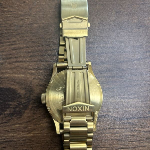 Nixon Men's Sentry Red Gold Watch | WatchCharts Marketplace
