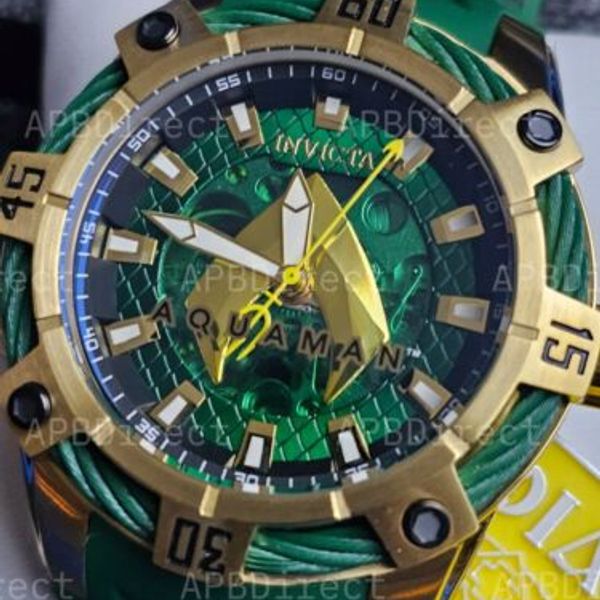 Invicta - Marvel #84 AQUAMAN Automatic Limited Edition 3-Slot DIVE mens ...