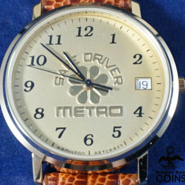Hamilton Masterpiece Artcraft Safe Driver Metro SS Watch w/ Box ...