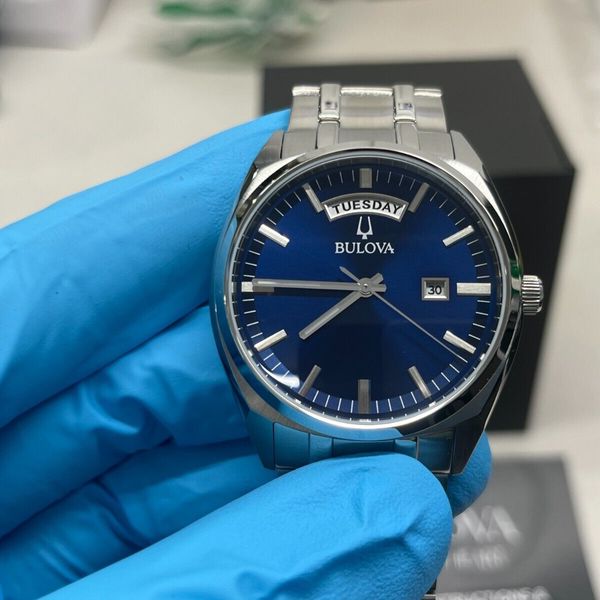 Bulova Classic Surveyor Mens watch 96C125 Blue Dial - NEW | WatchCharts ...