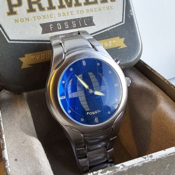 Fossil BIG TIC JR-8096 Mens Watch Working With New Batteries | WatchCharts Marketplace