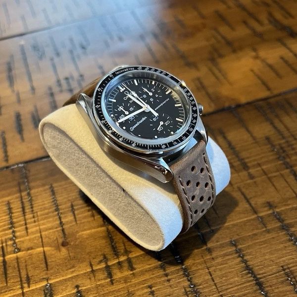 OMEGA x Swatch MoonSwatch - Mission to Moon - Steel Metal Mod - Leather ...