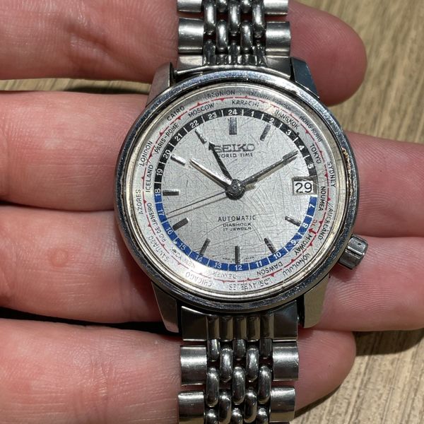 Menâ s Seiko 6217-7000 World Time Tokyo Olympic Games 1974 37mm ...