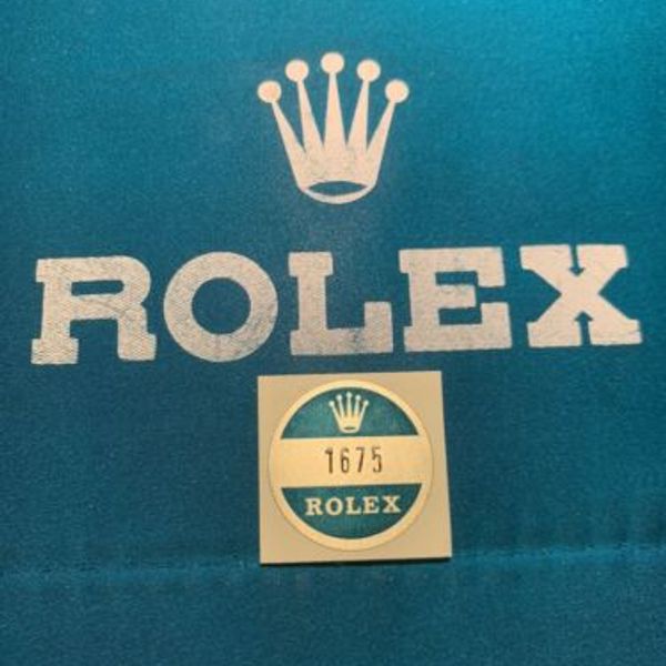 Rolex GMT Master 1675 caseback sticker back | WatchCharts Marketplace