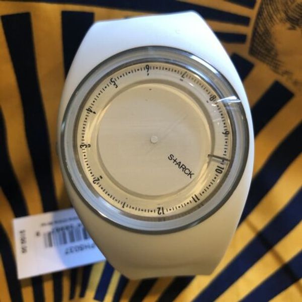 Philippe Starck Fossil PH5037 White Urethane band Watch, NWT, Fresh ...