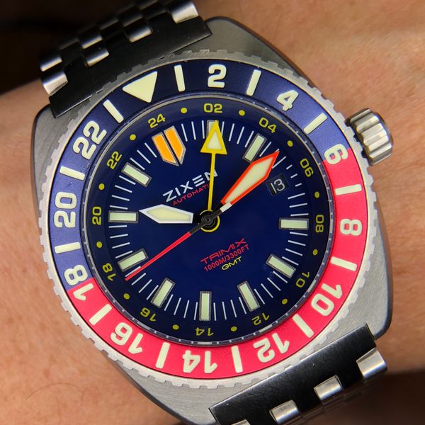 FS: Zixen Trimix 1000m GMT with Pepsi dial | WatchCharts Marketplace