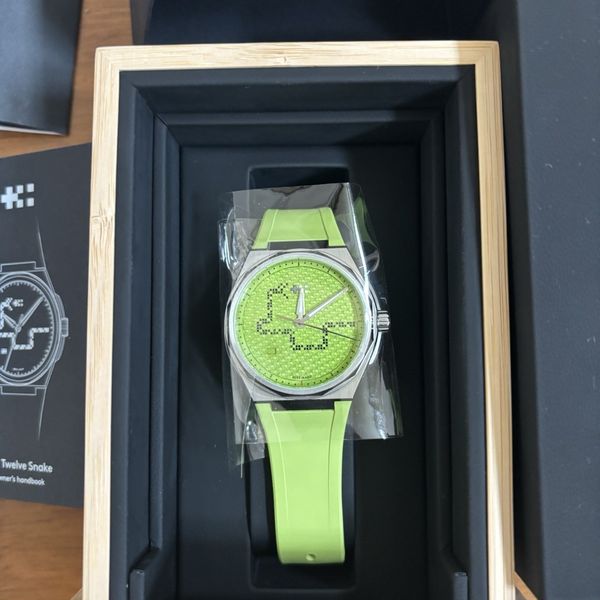 New Christopher Ward The Twelve Snake 40mm Venom Green UNWORN Full Set ...