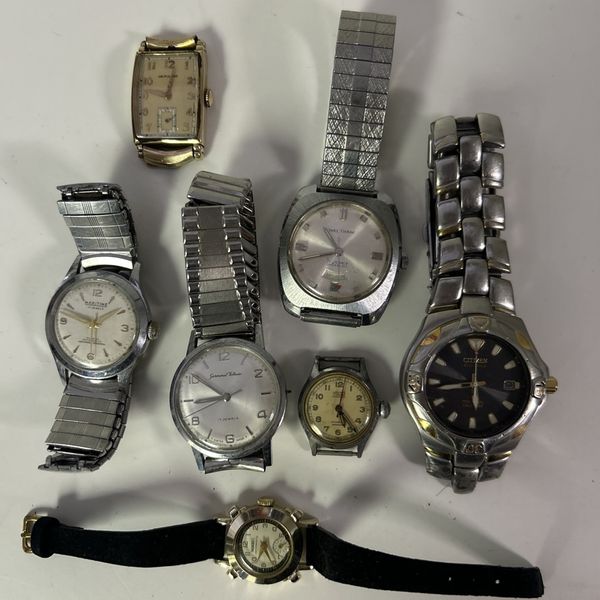 Vintage Watch Lot - Hamilton, Waltham, Citizen, Norbee, Etc. - Not ...