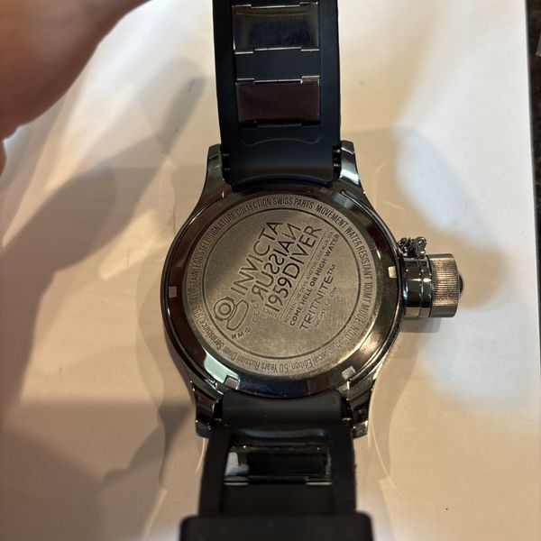 Invicta Russian Diver 1959 Watch Special Edition Black Carbon Dial 0555 ...