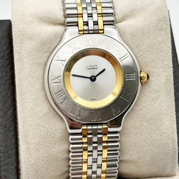 Cartier Ladies Must de Cartier 21 Ref 1330 18K Yellow Gold Stainless ...