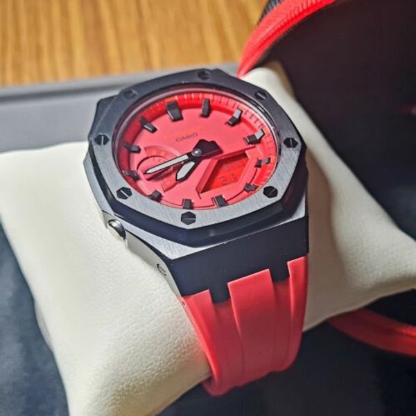 Casio G-SHOCK GA-2100-4AER Custom Casioak GA2100 exclusive rare mod ...