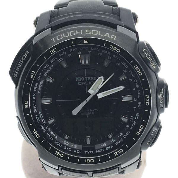 [Used] CASIO Pro Trek Tough Solar / PRW-5100YT-1JF / Black / Koma Box ...