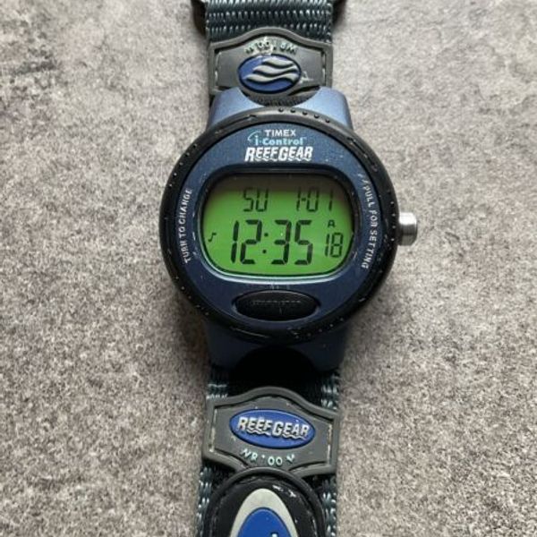 Timex i-Control Reef Gear Mens Digital Chrono Indiglo Watch 42mm Case ...