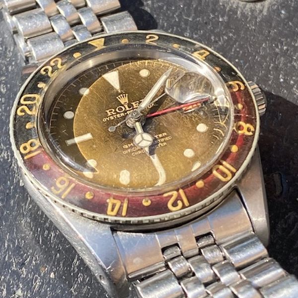 FS: 1959 Rolex GMT Master 6542 with Tropical golden radium free dial ...