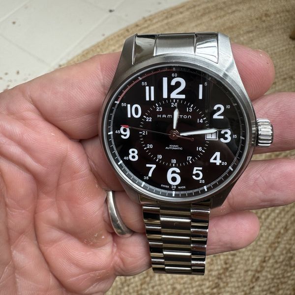 Hamilton Khaki Field Officer Automatic watch H70615133 -Box Full set ...