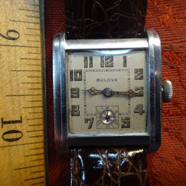 Vintage Bulova Watch 15 Jewels Model 10AN Unique Flip Open Back w ...