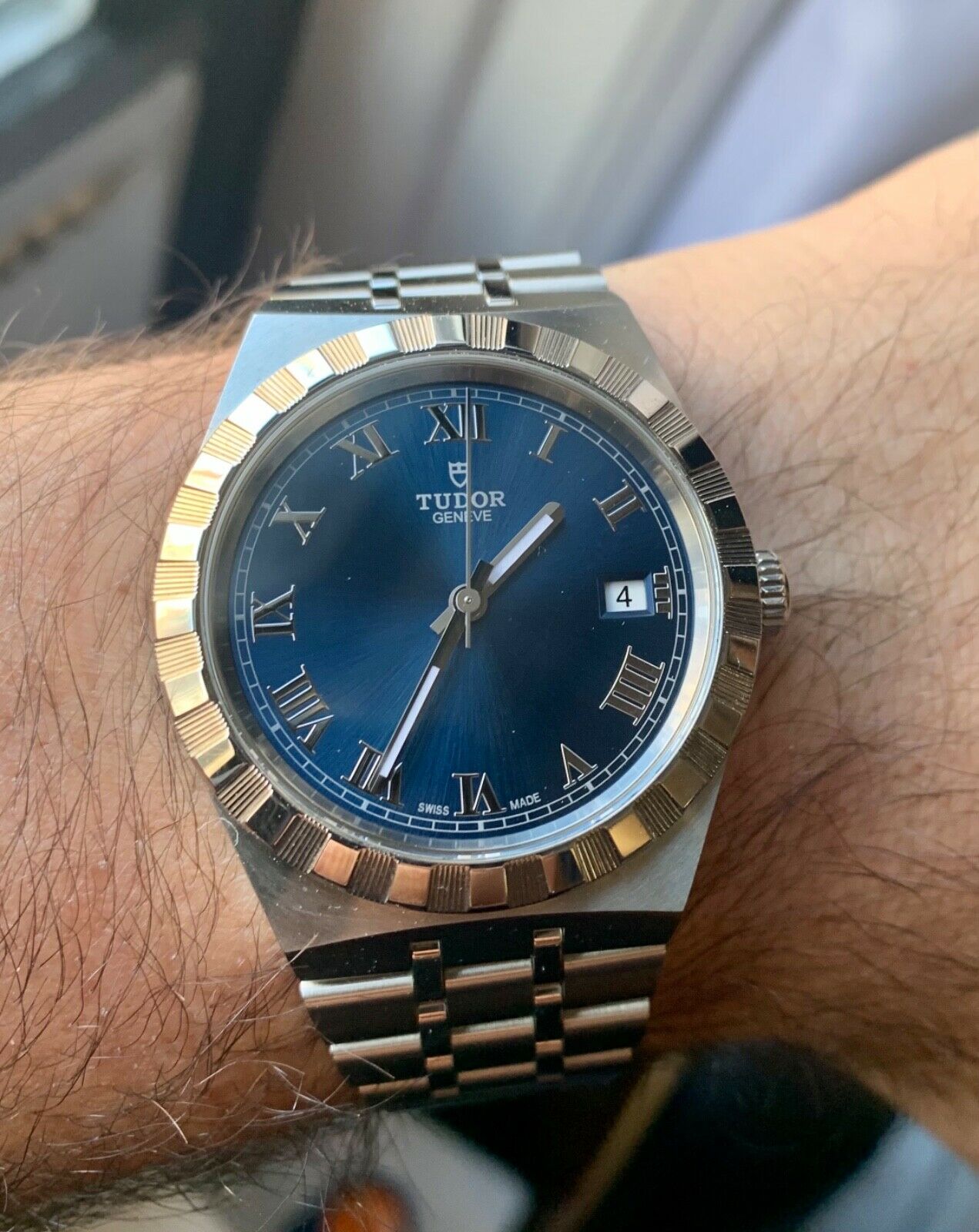 TUDOR ROYAL BLUE ROMAN 28500 38MM Stainless Steel Automatic | WatchCharts
