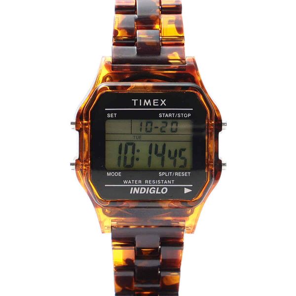 TIMEX × BEAMS BOY Bespoke Classics Digital Tortoise shell BLACK square pre order | WatchCharts ...