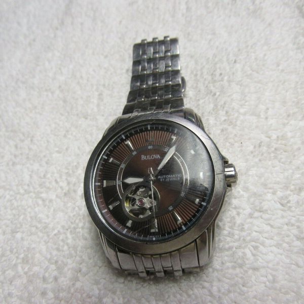BULOVA 21 JEWEL AUTOMATIC SKELETON WATCH C877597 #52 | WatchCharts ...