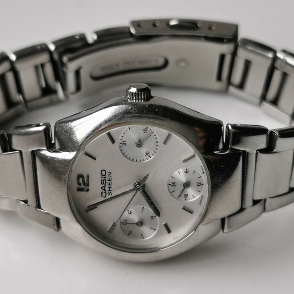 CASIO SHEEN 2364 SHN-200 STAINLESS STEEL QUARTZ WATCH FOR SPARES REP ...