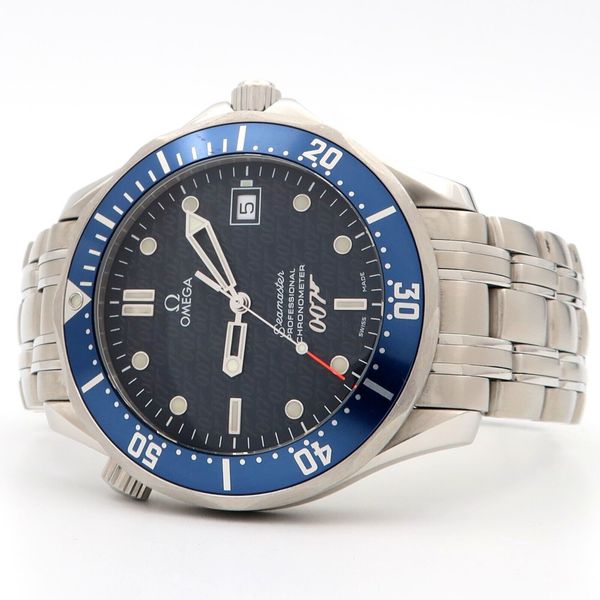 Omega Seamaster 007 James Bond Blue Dial Automatic 41MM Stainless Steel ...