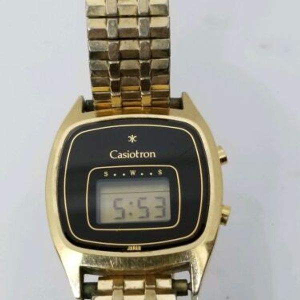 Rare Vintage 1970's Casio CASIOTRON 27CL-11 Ladies New Battery Digital ...