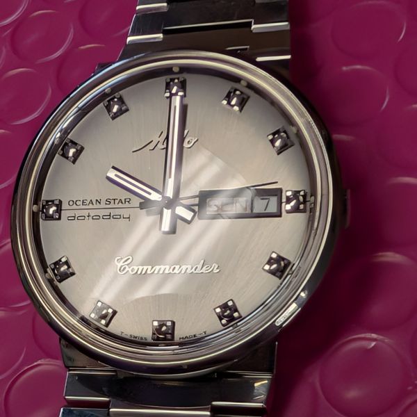 MIDO COMMANDER OCEAN STAR DATODAY 8269 All Stainless AUTOMATIC SWISS ...